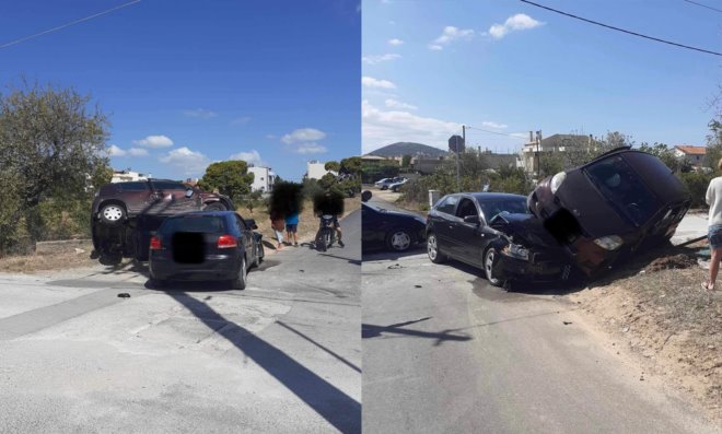 Τροχαίο ατύχημα στην Αρτέμιδα - Mesogianews